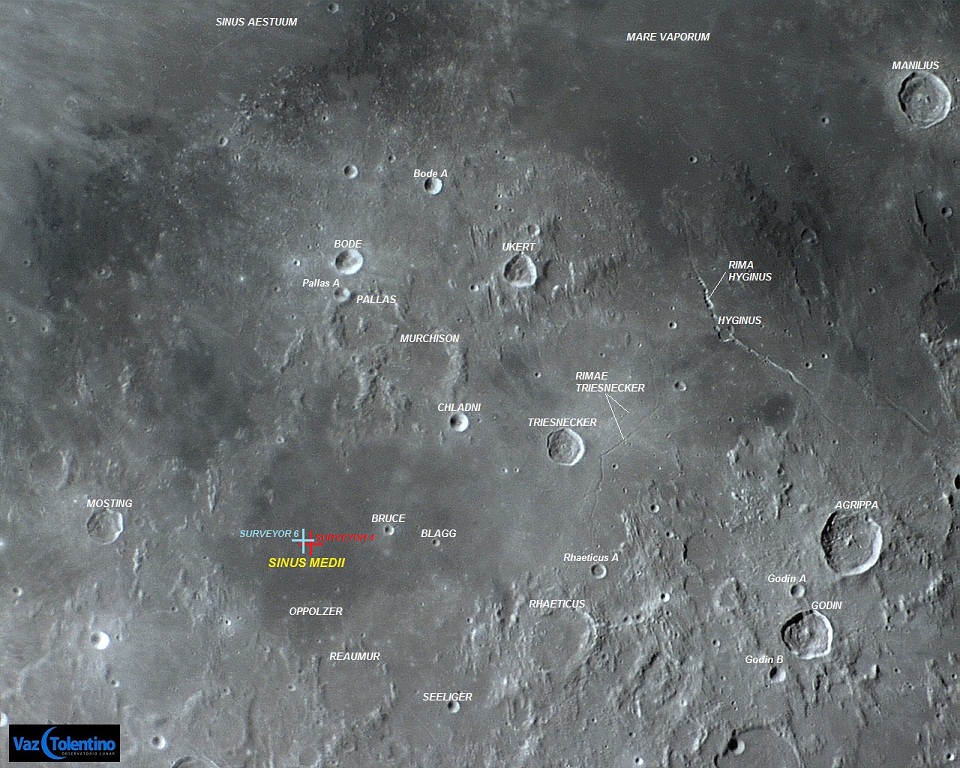 SINUS MEDII - o centro do disco lunar do lado visível. | Vaz Tolentino ...
