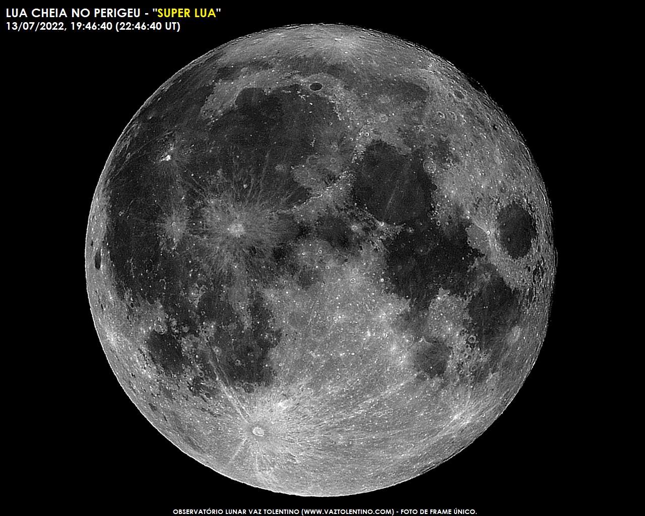 Lua cheia no ponto de órbita mais próximo da Terra (perigeu): | Vaz ...