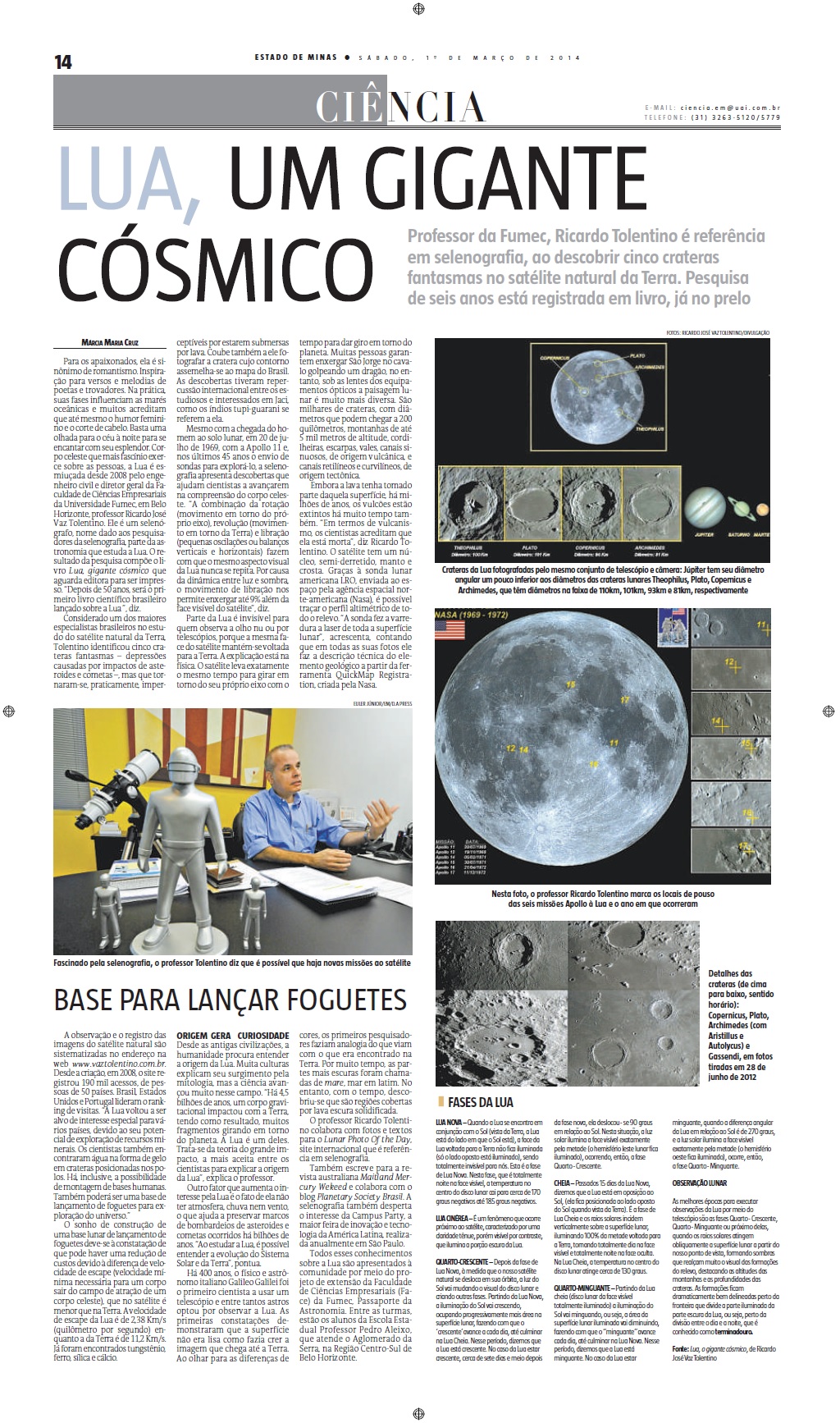 Reportagem no jornal Estado de Minas e Correio Brasiliense. | Notícias ...